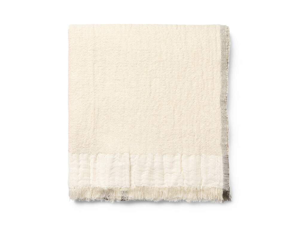 Weaver Throw, off-white | DesignVille