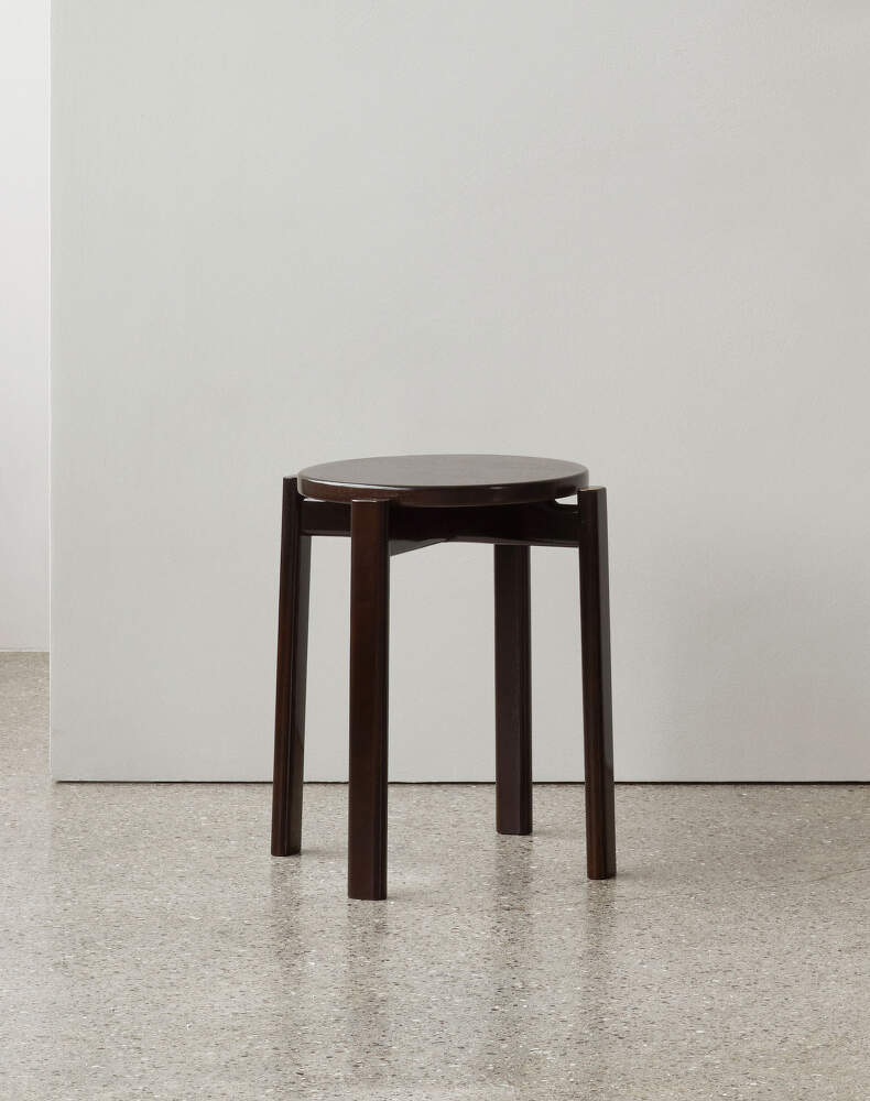 Passage Stool, dark stained oak | DesignVille