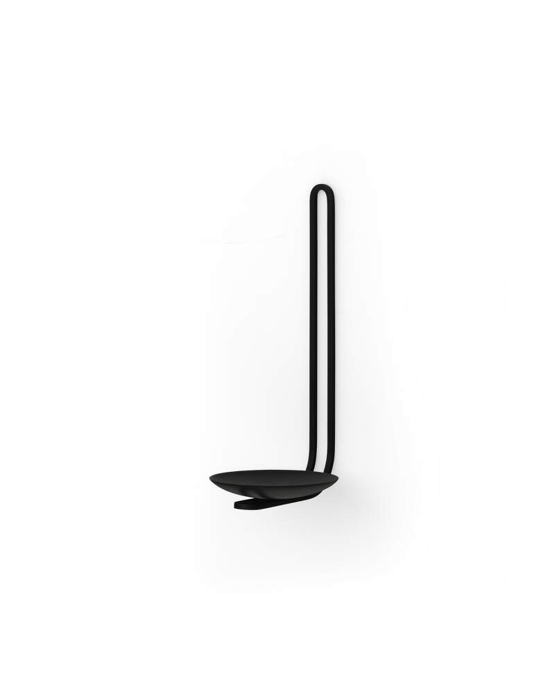 Clip Wall Candle Holder H20, black | DesignVille